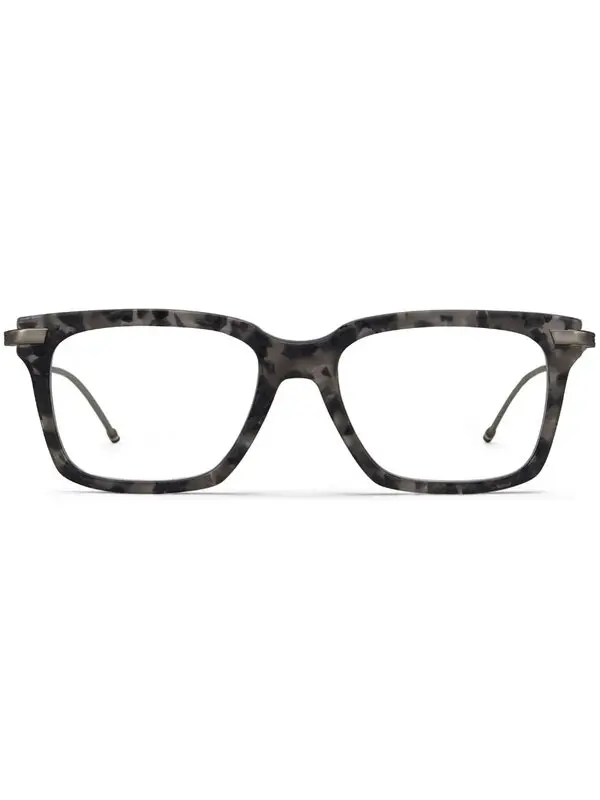 Thom Browne Marbled Square-frame Glasses - Grey