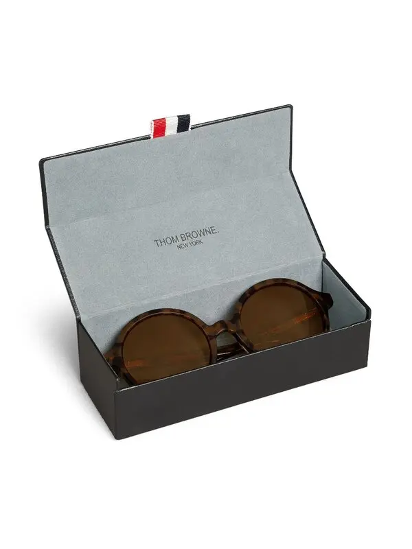 Thom Browne Tortoiseshell Round-frame Sunglasses