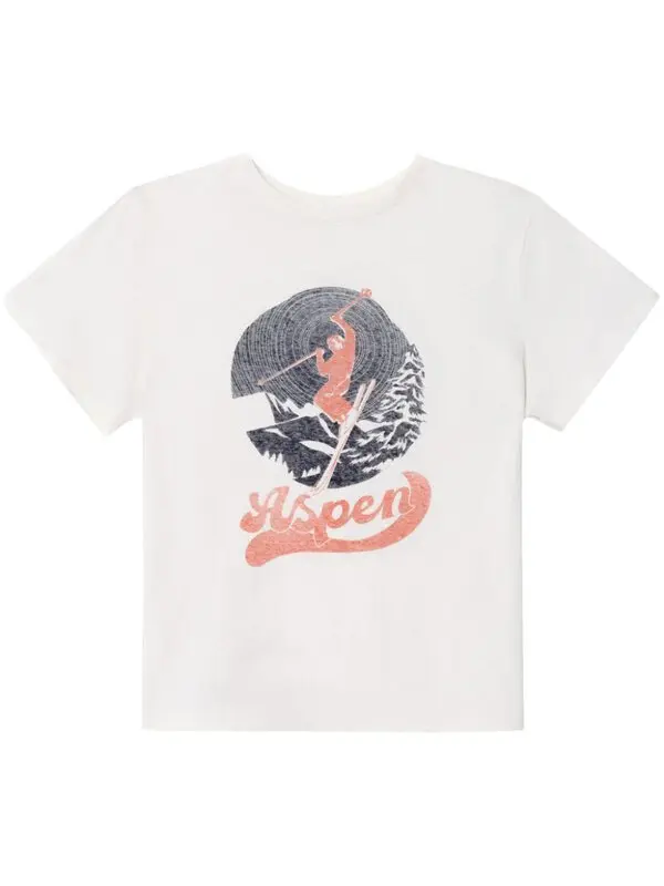 RE/DONE Aspen Print T-shirt - White