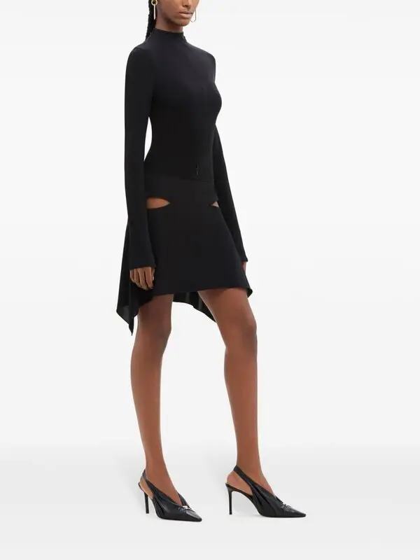 COURREGES Cut-out Draped Miniskirt