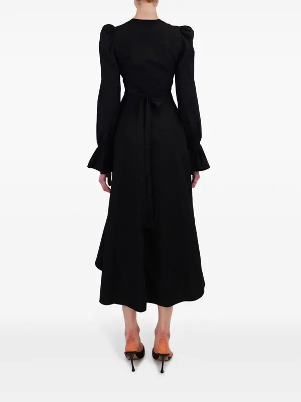 Azeeza Willow Midi Dress - Black
