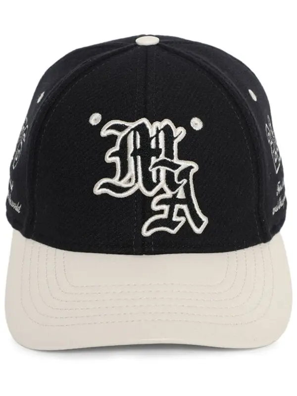 Amiri Ma Spirit Logo-embroidered Cap - Black