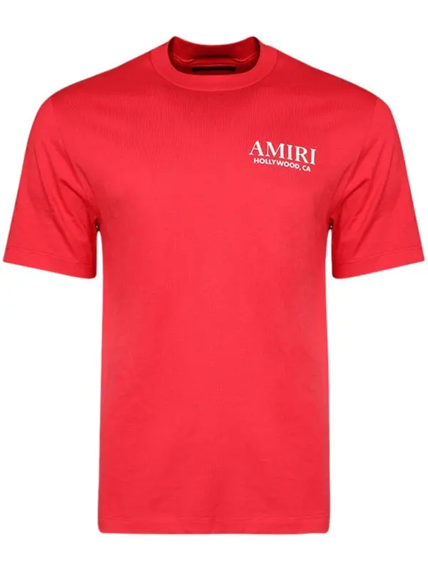 Amiri Graphic-print Cotton T-shirt - Red