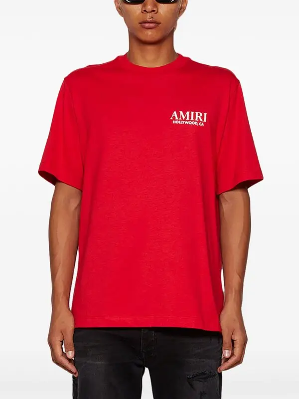 Amiri Graphic-print Cotton T-shirt - Red