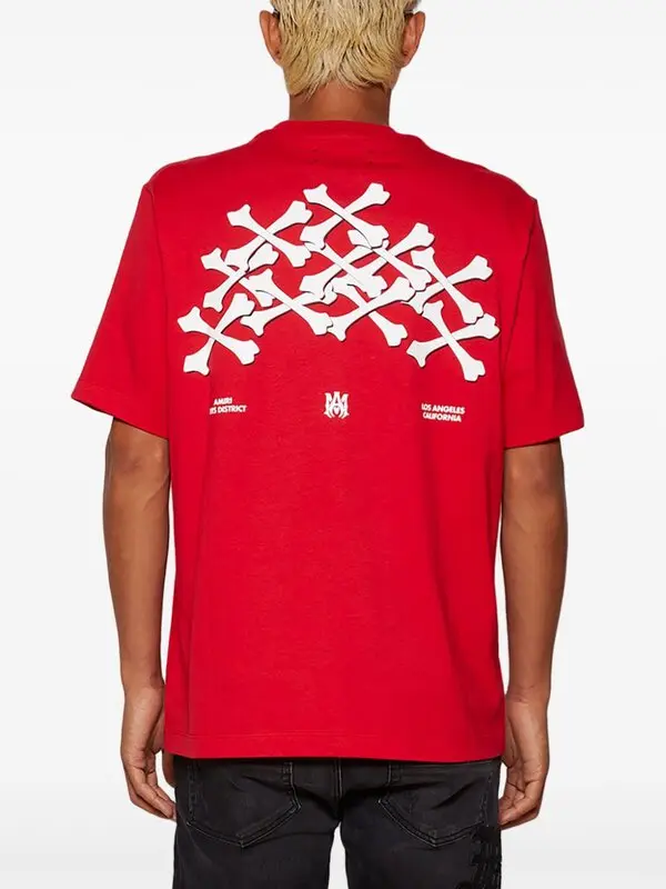 Amiri Graphic-print Cotton T-shirt - Red