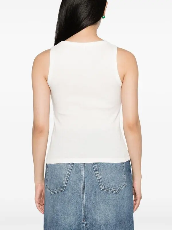 Loewe Anagram-embroidered Ribbed-knit Tank Top
