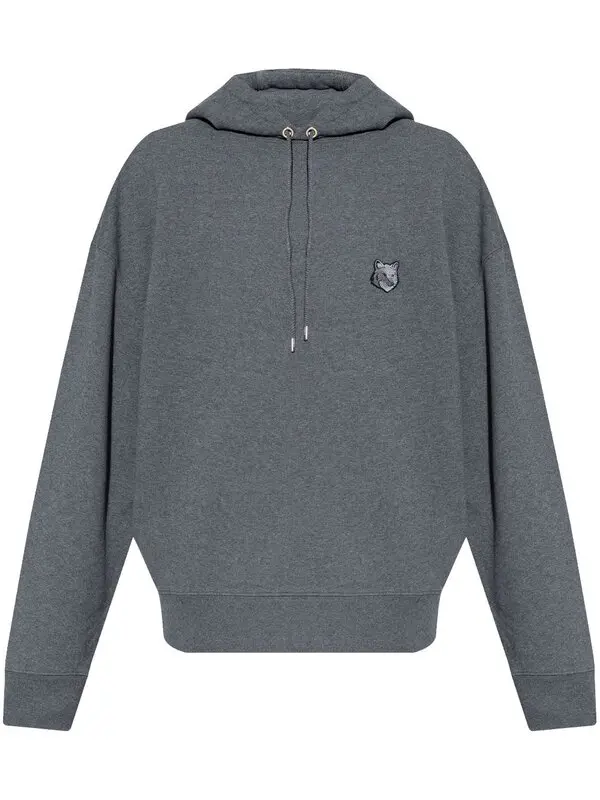 Maison Kitsuné Bold Fox Head Oversized Hoodie - Grey