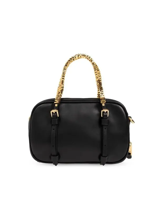 Moschino Lettering Leather Tote