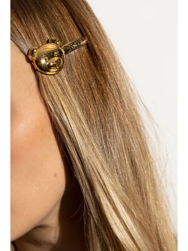 Moschino Bear-motif Hair Clip