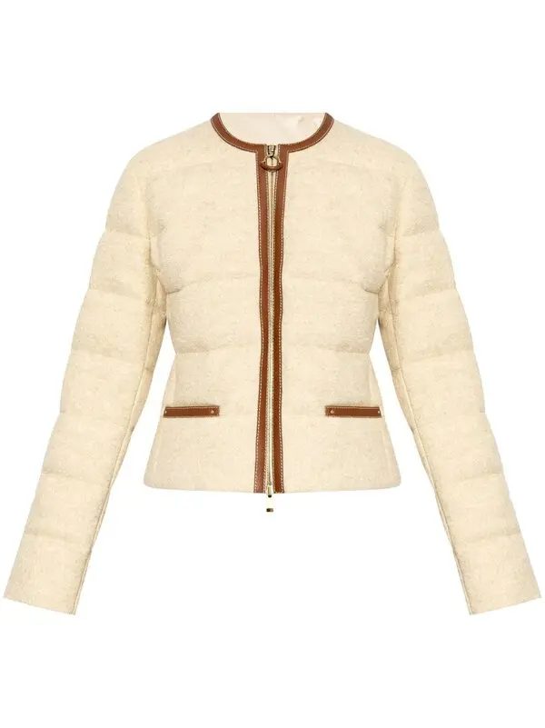 Moncler Panelled Padded Jacket - Neutrals