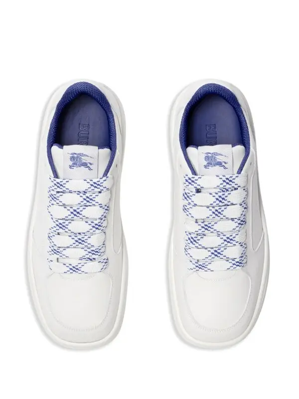 Burberry Leather Sneakers - White