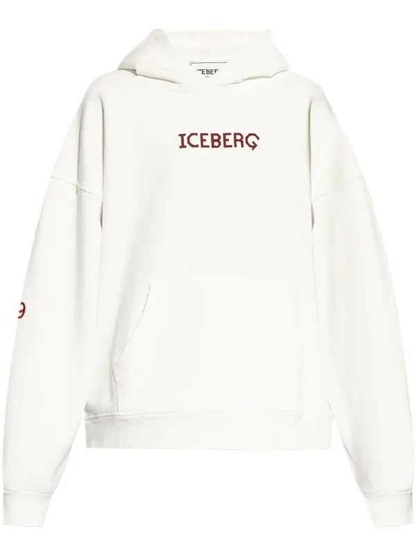 Iceberg Logo-print Cotton Hoodie