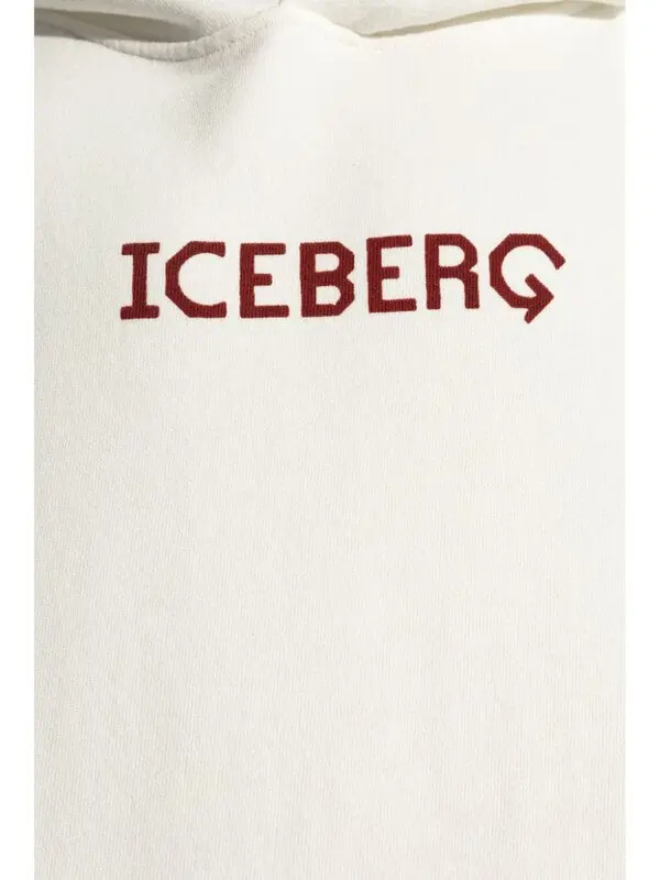Iceberg Logo-print Cotton Hoodie