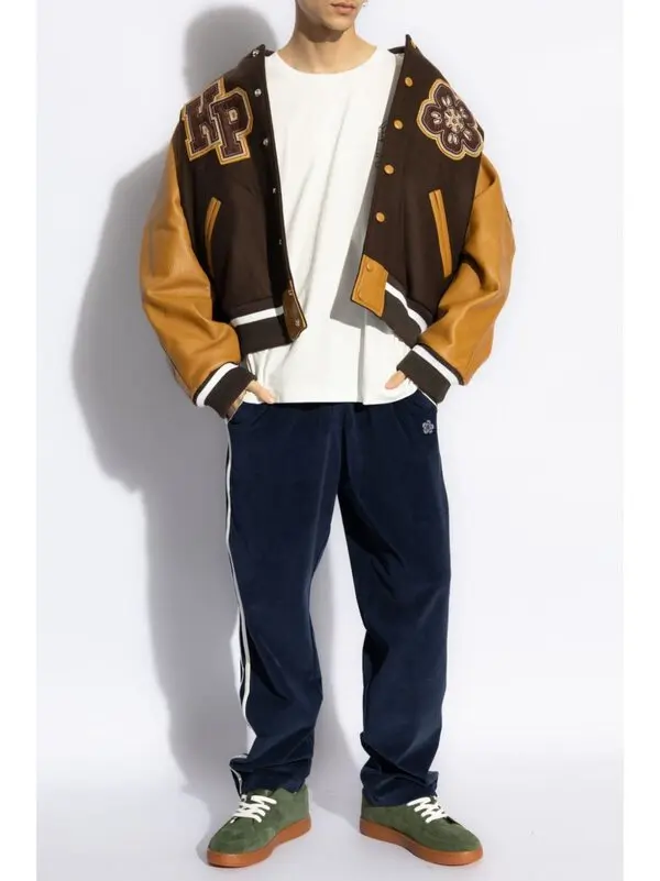 Buy Kenzo Boke Flower Varsity Jacket - Brown At 34% Off | Editorialist