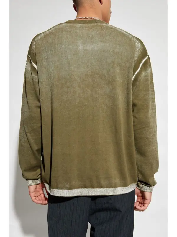 DIESEL® V-neck Cardigan - Green