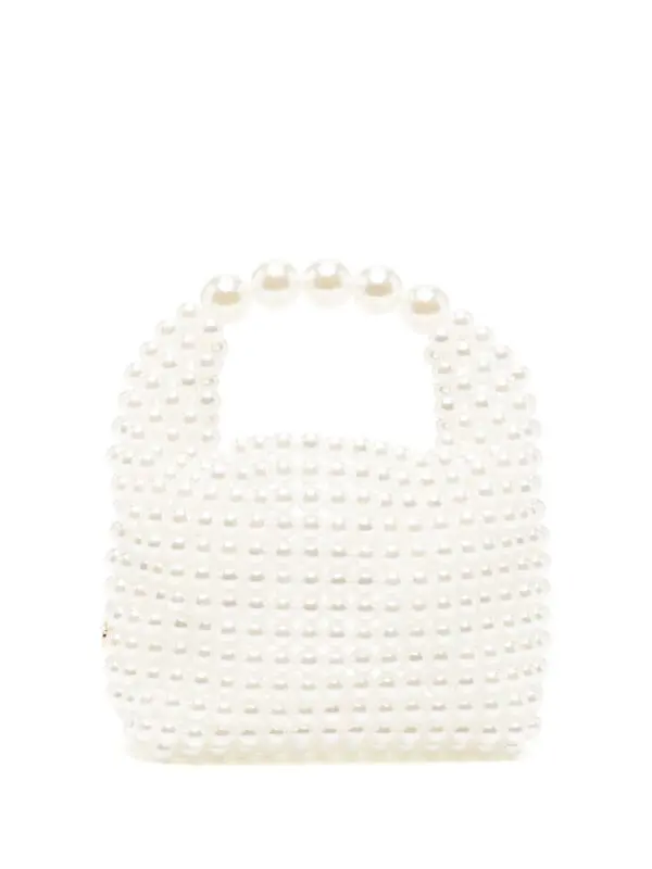 0711 TBILISI Mini Jodie Tote Bag - White