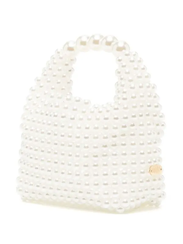 0711 TBILISI Mini Jodie Tote Bag - White