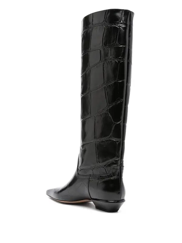 Paris Texas Leather Boots - Black