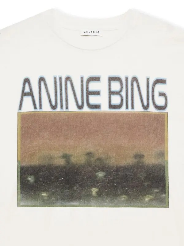 ANINE BING Cade Mushrooms T-shirt