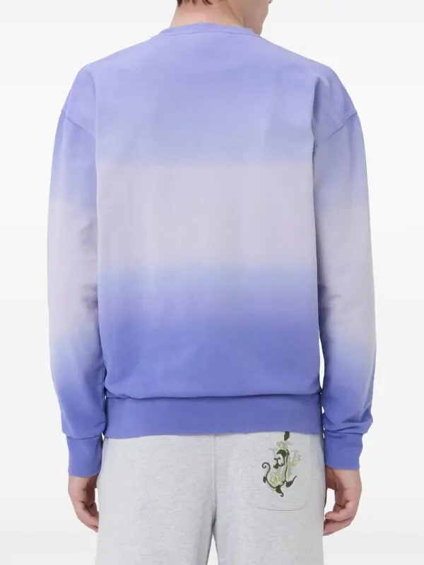 JW Anderson Logo-embroidered Gradient Sweatshirt - Purple