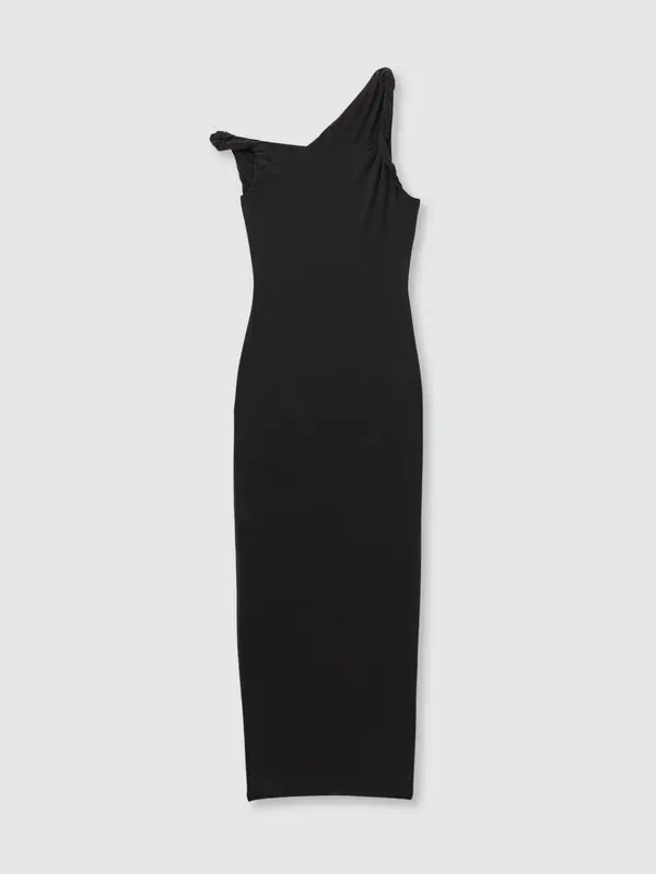 Good American Twisted Strap Jersey Maxi Dress