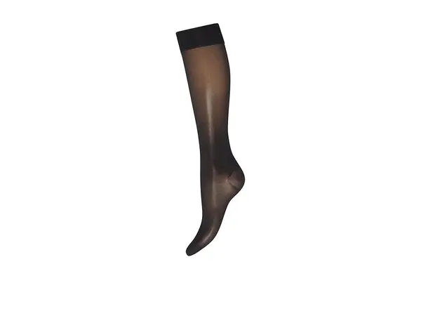 Wolford Pure Energy 30 Leg Vitalizer Knee-high Socks - Black