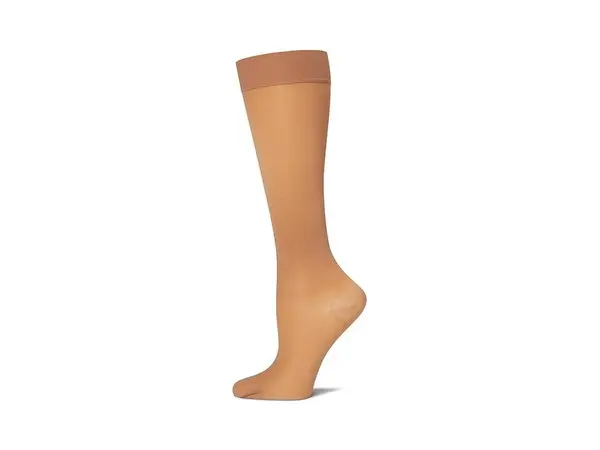 Wolford Pure Energy 30 Leg Vitalizer Knee-high Socks - Tan