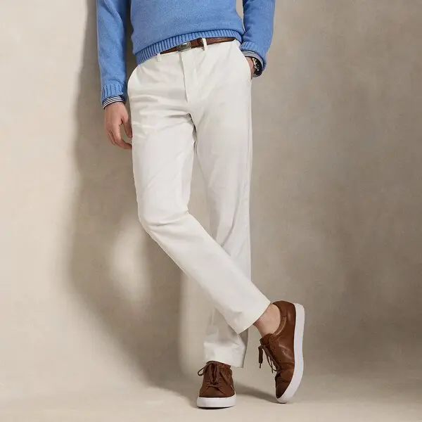Ralph Lauren Slim Fit Performance Chino Pant - Ceramic White