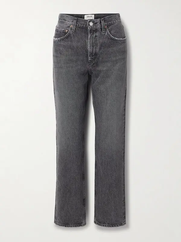 AGOLDE Valen Mid-rise Straight-leg Jeans - Gray