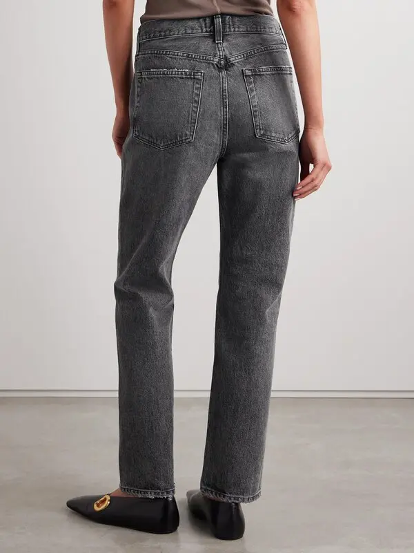 AGOLDE Valen Mid-rise Straight-leg Jeans - Gray