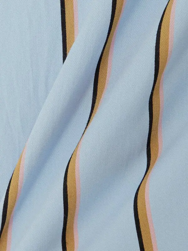 DESTREE Richard Cropped Striped Top - Blue