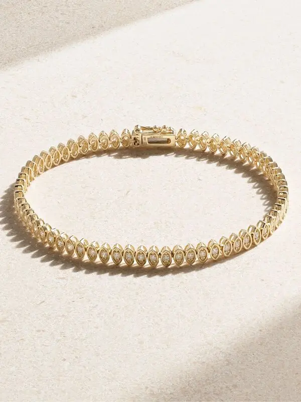 SYDNEY EVAN Evil Eye Diamond Bracelet