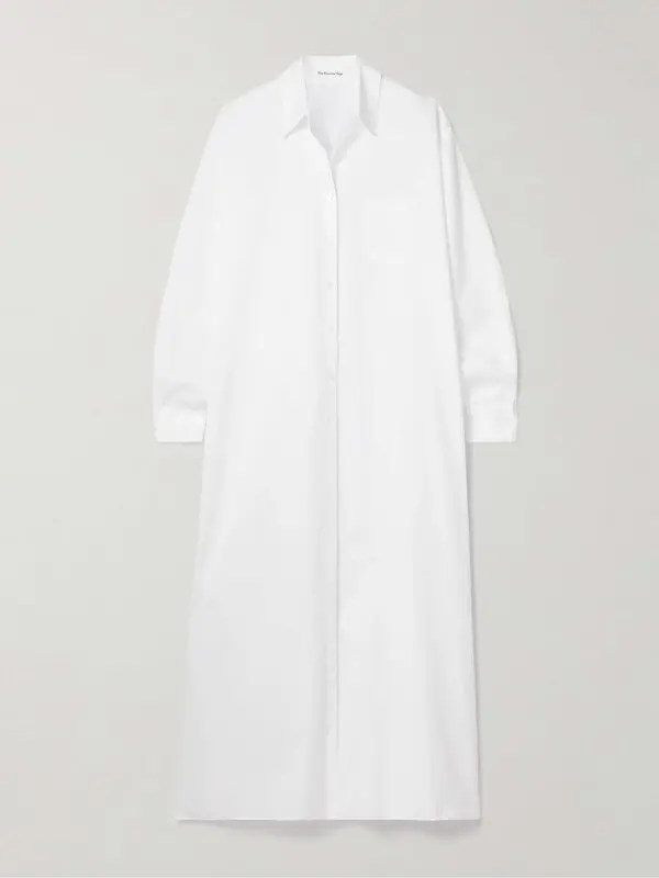 open lace back dress Odeon Stretch Poplin Shirtdress