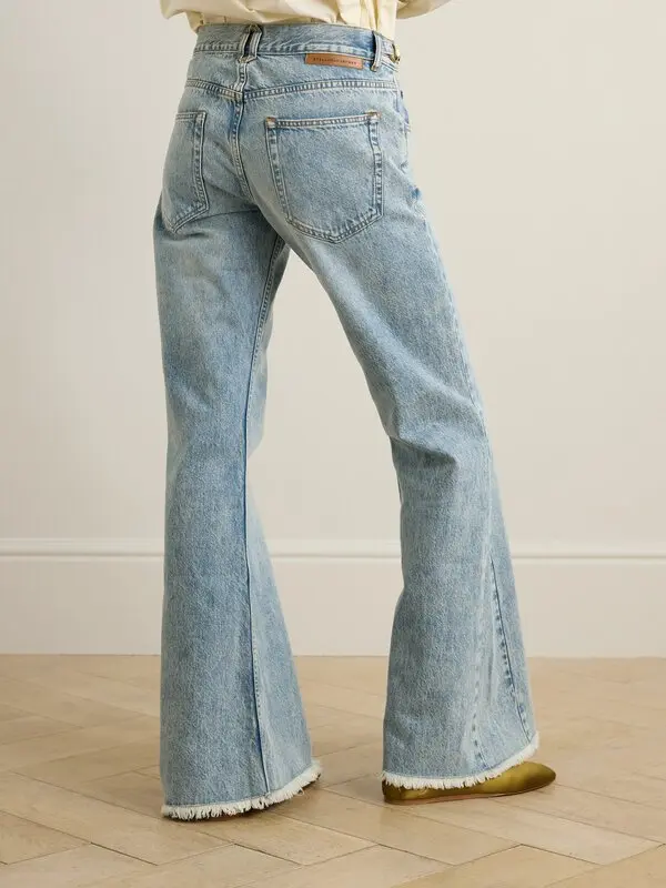 Stella McCartney Frayed Flared Jeans