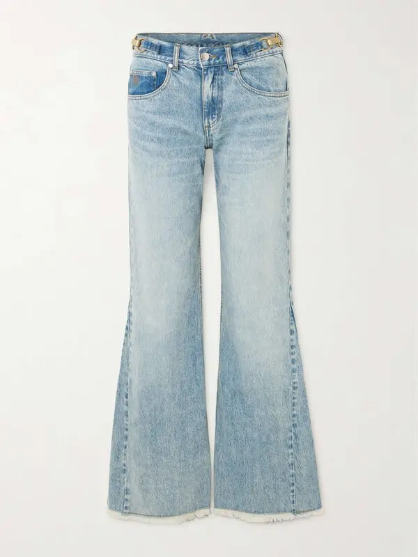 Stella McCartney Frayed Flared Jeans