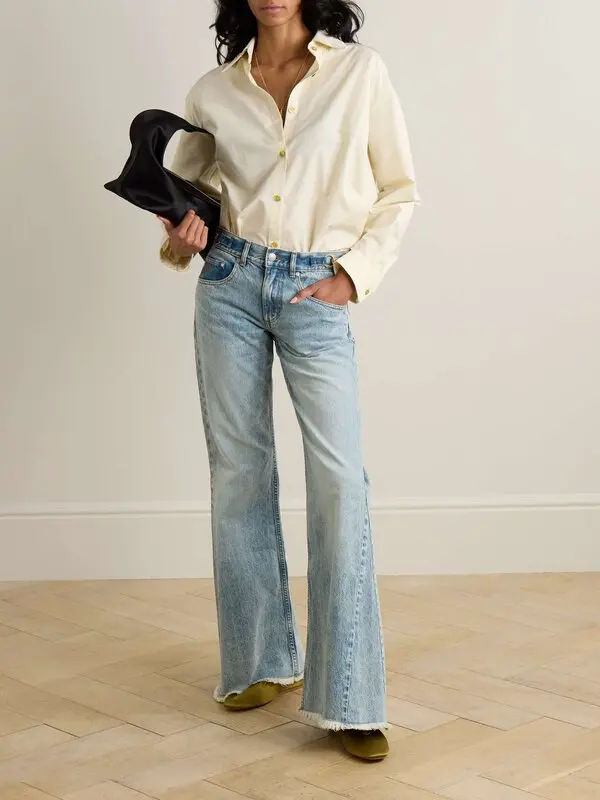 Stella McCartney Frayed Flared Jeans
