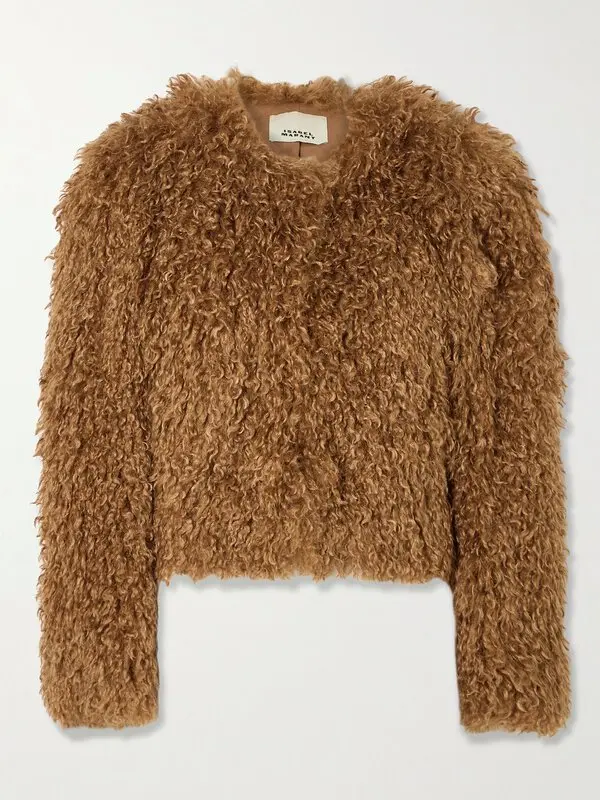 Isabel Marant Faustine Faux Fur Jacket - Brown