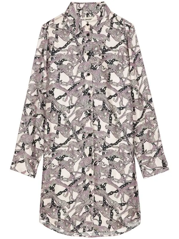 Zadig&Voltaire Rais Animal Print Dress