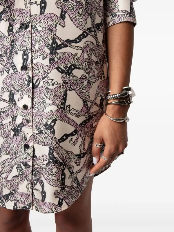 Zadig&Voltaire Rais Animal Print Dress