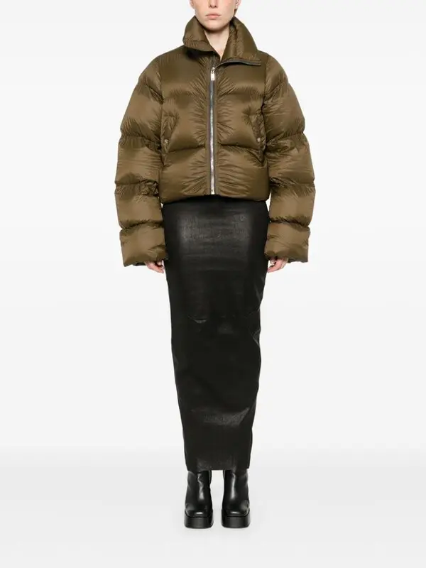 Rick Owens Turtle Jacket - Green