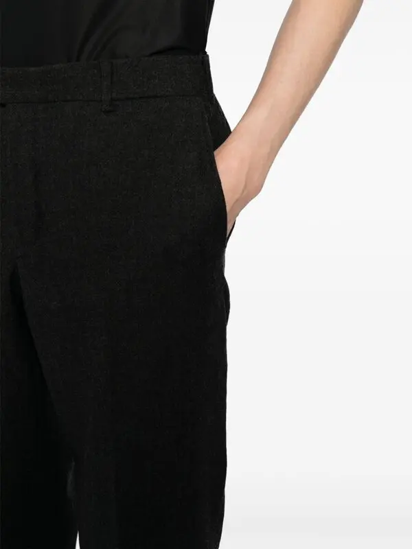 LANVIN Pressed-crease Wool Trousers