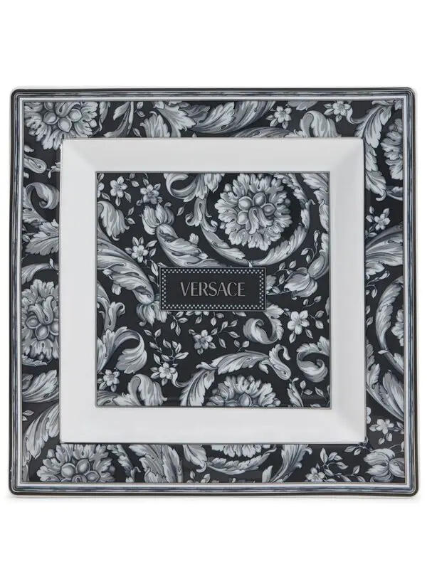 Versace Logo-print Tray - Black