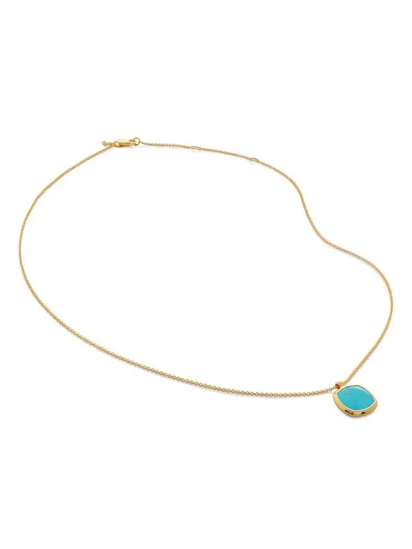 Monica Vinader Delphi Turquoise Pendant Necklace - Gold