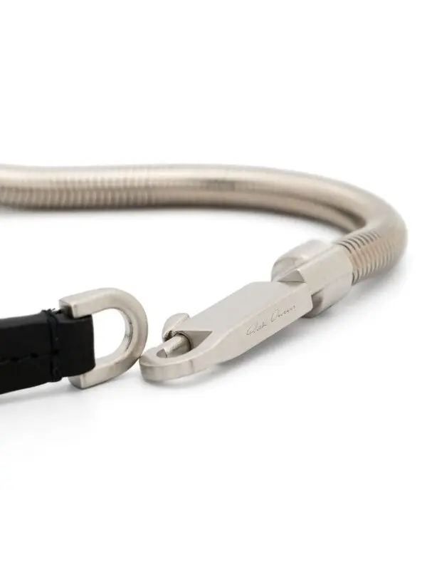 Rick Owens Snake Chain Necklace - Black | Editorialist