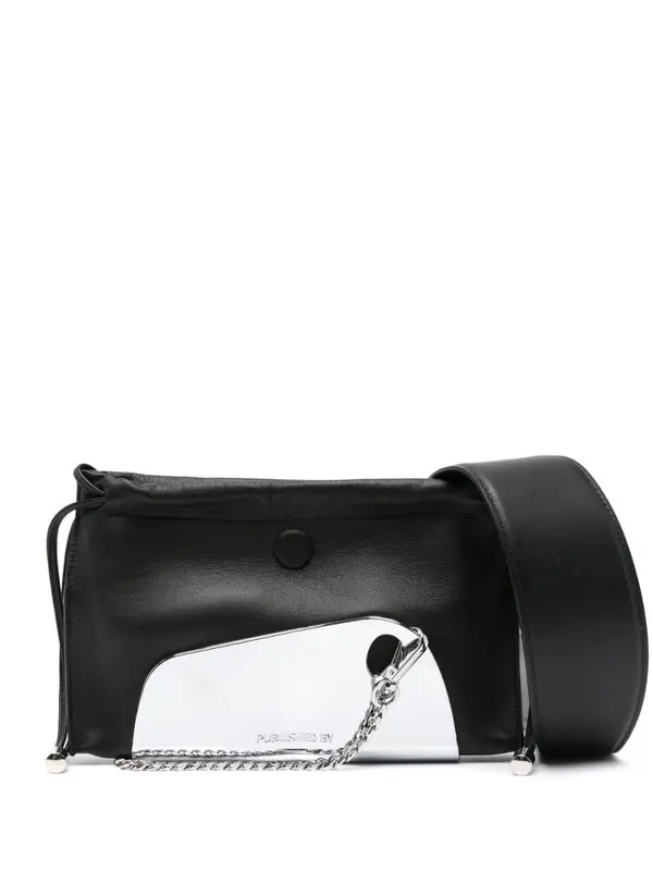 PUBLISHED BY Chrome-detail Leather Shoulder Bag - Black