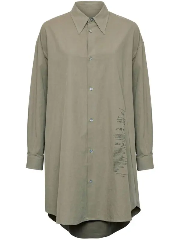 MAISON MARGIELA Cotton Poplin Shirt Dress