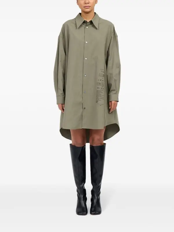 MAISON MARGIELA Cotton Poplin Shirt Dress