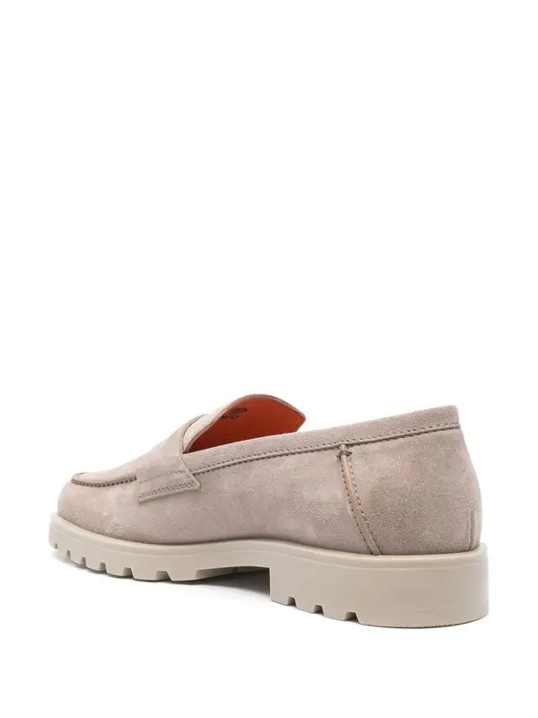 Santoni Suede Loafers