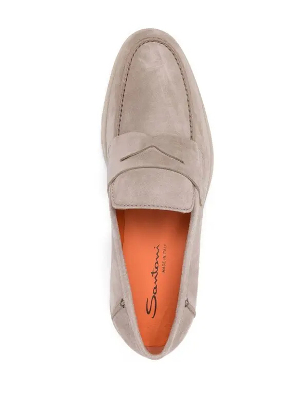Santoni Suede Loafers