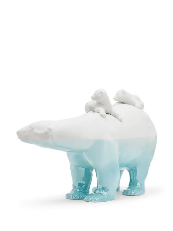 LLADRO Mummy Bear And Babies Sculpture